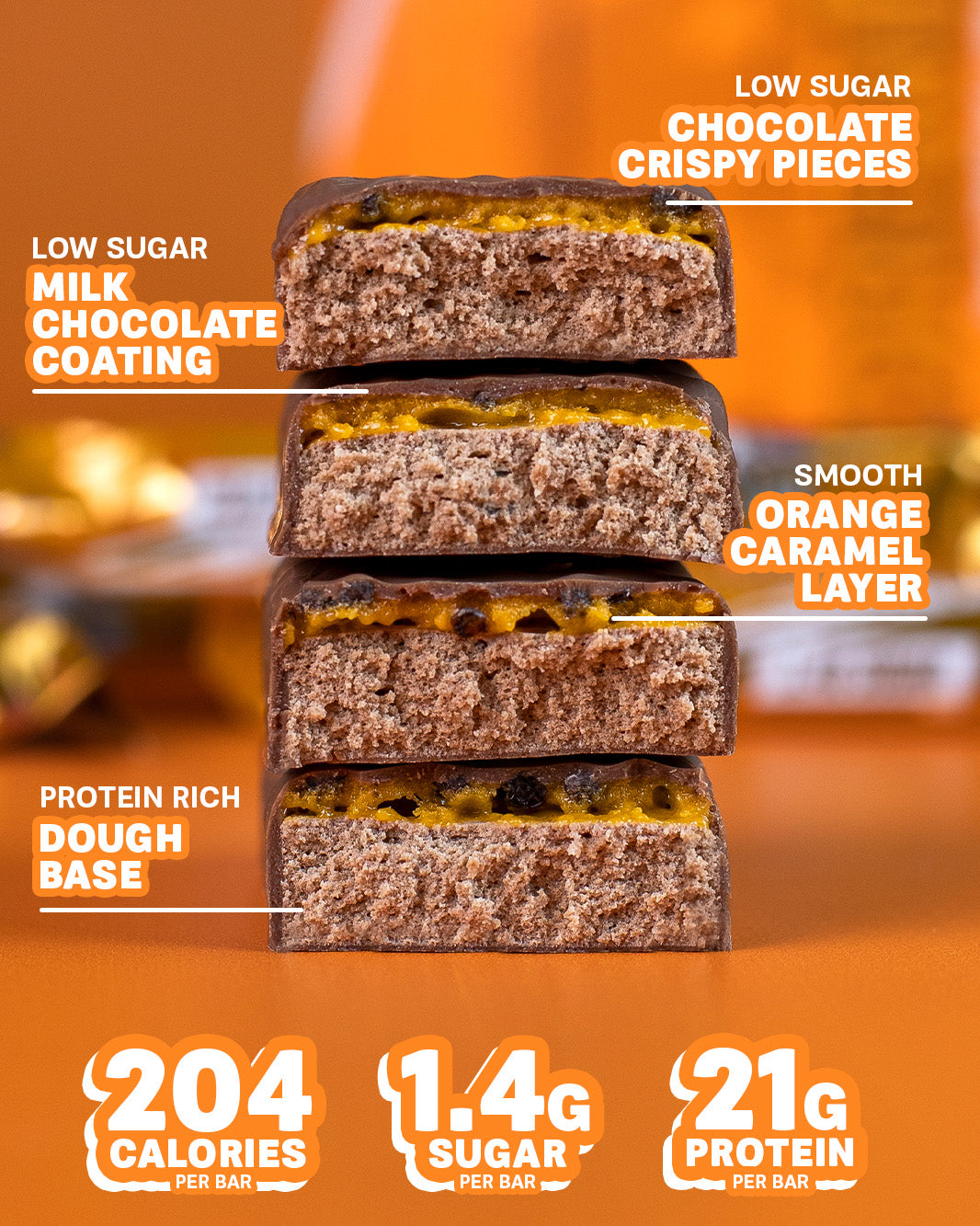 Jaffa Quake - Chocolate Orange Protein Bar – Grenade UK